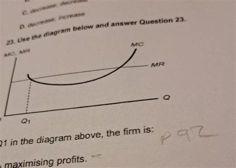 D Decrease Increase Diagram Below And Answer