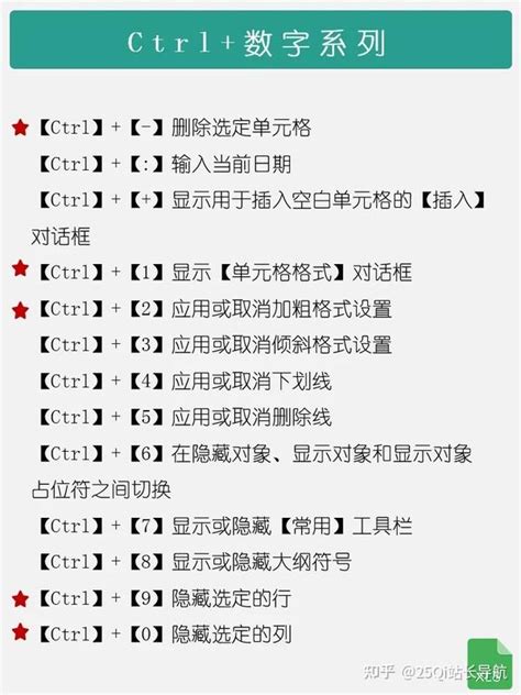 【图】excel快捷键大全函数公式 职场必备 知乎