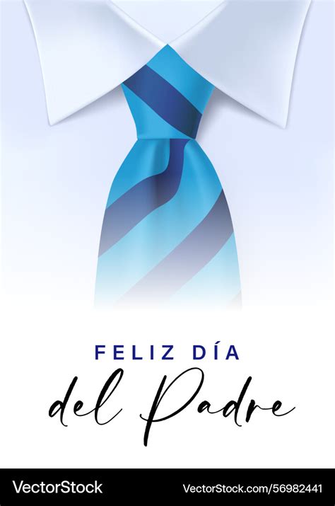 Feliz Dia Del Padre Spanish Greeting Card Vector Image