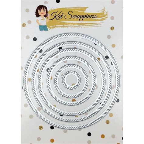 Stitched Rope Nested Circle Craft Dies Kat Scrappiness