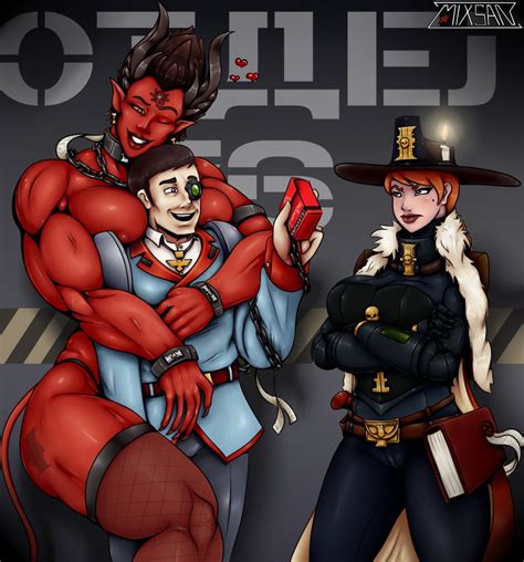 Rule 34 1boy 2girls Chaos Warhammer Chaos Daemon Daemon Demon Girl
