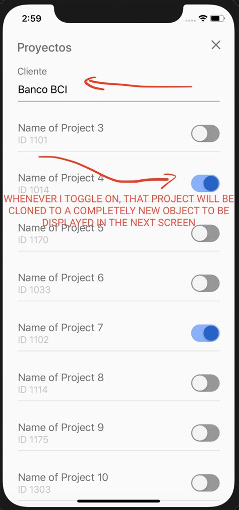 Need Help Creating A New Object Based On Dropdown Selection Switch Onoff Rreactnative