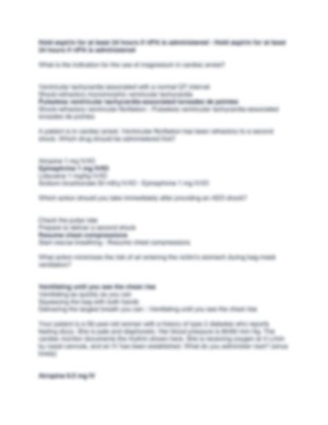 SOLUTION Acls Pretest Studypool