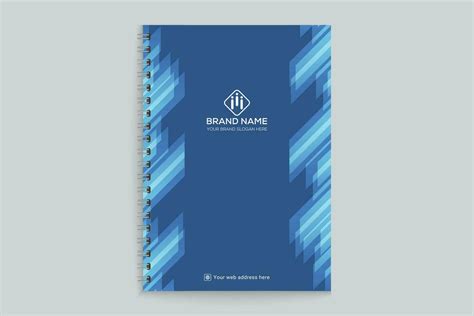 Blue Color Notebook Cover Design 26325102 Vector Art At Vecteezy