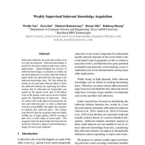 Weakly Supervised Subevent Knowledge Acquisition Acl Anthology