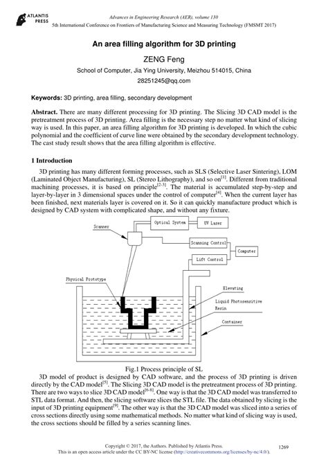 Pdf An Area Filling Algorithm For 3d Printing
