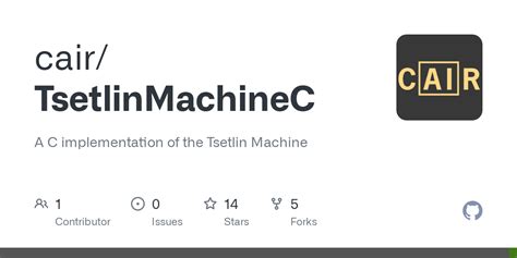 Github Cairtsetlinmachinec A C Implementation Of The Tsetlin Machine