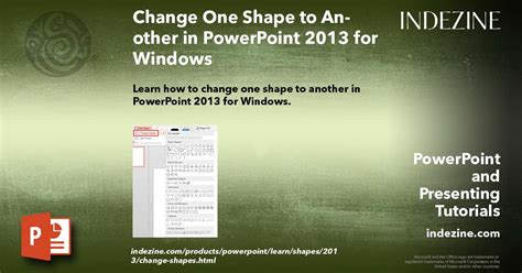 Change One Shape To Another In PowerPoint 2013 For Windows