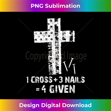 1 Cross 3 Nails Forgiven Christian Easter Bohemian Sublima Inspire Uplift