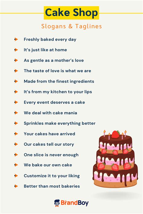 1099 Unique Cake Slogans And Taglines Generator Guide Ide