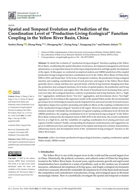 Pdf Spatial And Temporal Evolution And Prediction Of The Coordination Level Of “production