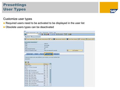 System Measurement Program Sap Basis Release 700