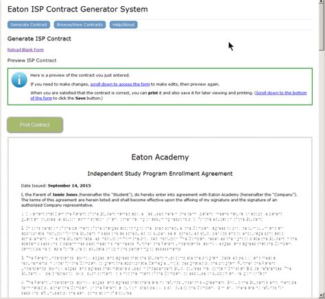 Custom Web Form Contract Generator In Php And Mysql Nsiteful Web Builders