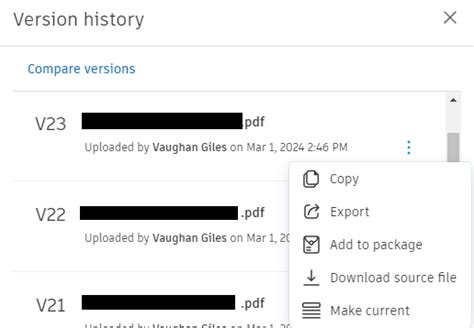 Acc Lack Of Version Descriptions Autodesk Community