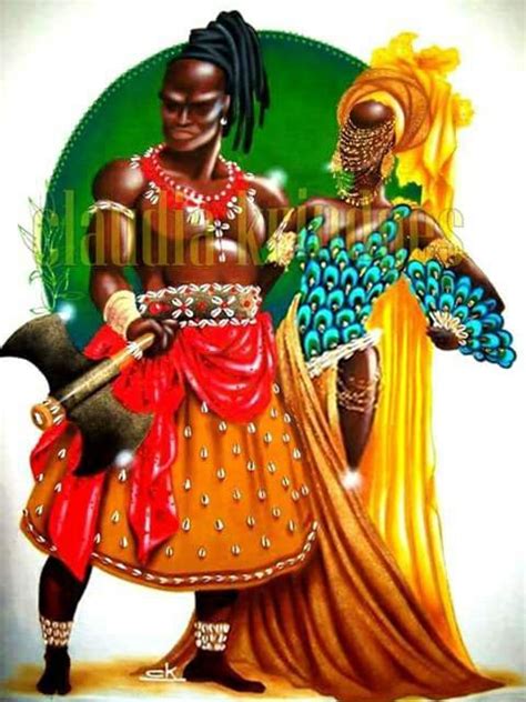 Shango And Oshun Arte De áfrica Y Afroamericano Arte Amor Negro Mitología Yoruba