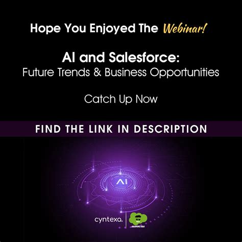 Cyntexa On Linkedin Salesforce Ai Salesforcewebinar Artificialintelligence Aiexperts…