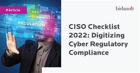 Ayush S On Linkedin Ciso Checklist 2022 Digitizing Cyber Regulatory Compliance