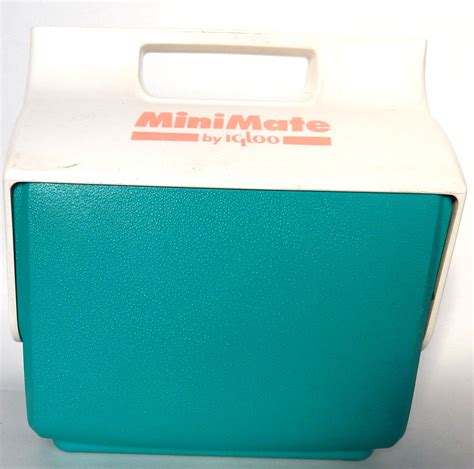 Vintage Mini Mate Igloo Cooler Teal Free Shipping Etsy