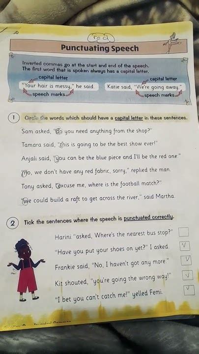 Punctuating Speech Worksheet Class3 Youtube