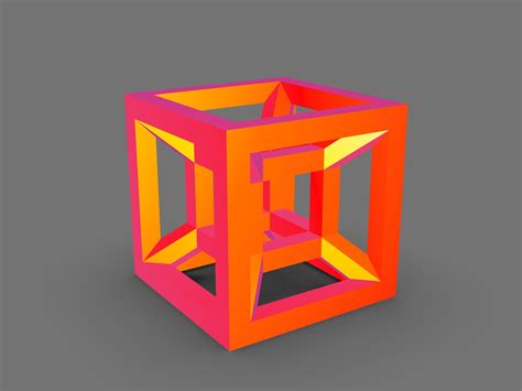 3d Model Tesseract Low Poly Turbosquid 2168893