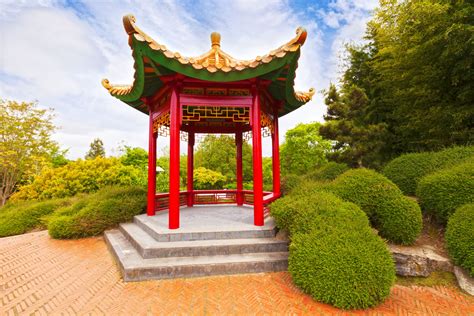 Colorful Back Yard Pagoda Gardens