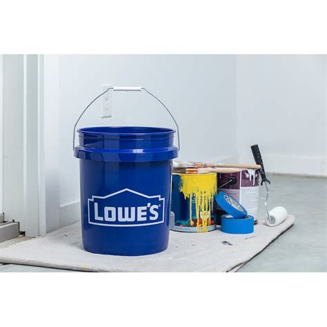 Shop Lowes 1 Pack 5 Gallon Plastic Blue General Bucket At