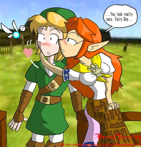 Malon Flirts With Link By Brokenteapot On Deviantart