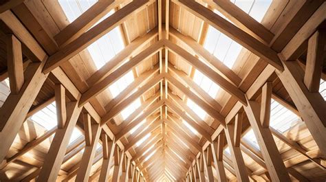 Structure Carpentry Timber Frame Premium Ai Generated Image