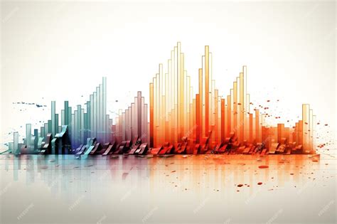 Premium Photo Isolated Financial Analysis Graphs Generative Ai