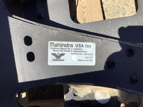 Mahindra 2638 Backhoe Mount Kit Agriculture Bigiron