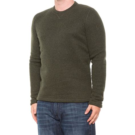 Smartwool Fleece Crew Neck Sweater Merino Wool