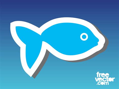 Fish Sticker Template Vector Art And Graphics