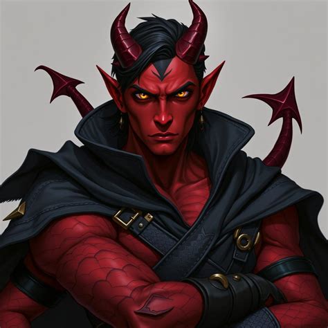Meet The Tiefling Battle Warlock Serious Yet Cocky