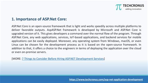 PPT Best Practices For Asp Net Core Application Development Techcronus PowerPoint