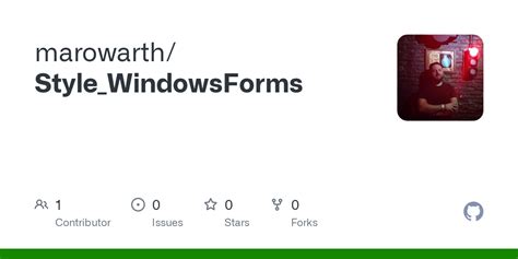 GitHub Marowarth Style WindowsForms