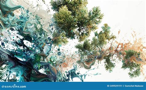 Artists Create Stunning Environmental Impact Visualization In Abstract Art Style To Inspire