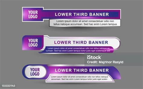 브로드캐스트 뉴스 하부 제3자 템플릿 레이아웃 디자인 배너의 컬렉션 벡터 설정 내림에 대한 스톡 벡터 아트 및 기타 이미지 내림 로어 서드 Live Event