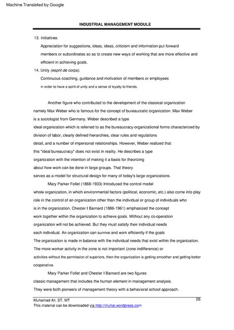 Modul Manajemen Industri Muhal 30 31 Muhamad Ali St Mtthis Material