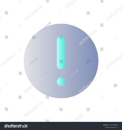 Circular Shaped Exclamation Mark Flat Gradient Stock Vector Royalty Free 2237360065 Shutterstock