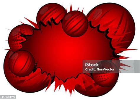 구체가 있는 빨간색과 흰색 만화책 포스터 광고 공간 추상적인 배경이 있는 만화 프레젠테이션 복고풍 팝 아트 스타일 고풍스런에