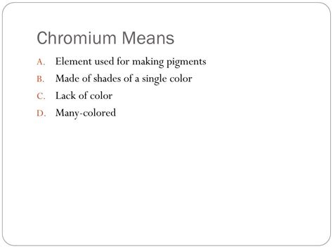 Ppt Roots Chrom Powerpoint Presentation Free Download Id5743866