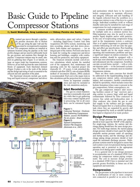 Basic Guide To Pipeline Compressor Stations Pdf Pipeline Transport