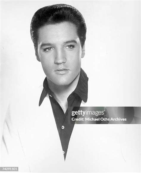 Rock And Roll Singer Elvis Presley Poses For A Portrait In The Early
