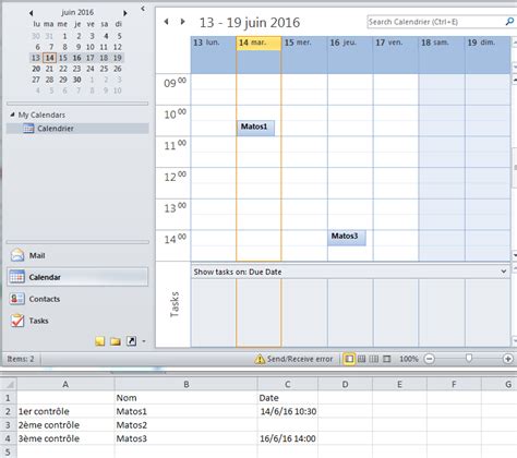 Xl 2013 Création Tâche Outlook à Partir Dun Tableau Excel Macros