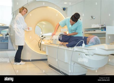 Man Undergoing Ct Scan Stock Photo Alamy