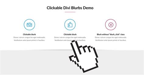 Clickable Blurb Module In Divi Theme Divi Lover
