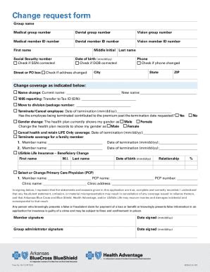 Fillable Online Change Request Form Fax Email Print PdfFiller