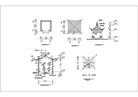 廊亭平面图手绘第2页大山谷图库