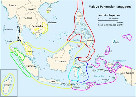 Major Branches Of Malayo Polynesian Languages Per Smith 2017 Mapporn