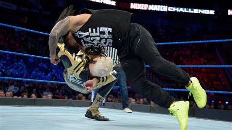 Wwe Mixed Match Challenge Week 4 Jimmy Uso And Naomi Vs Goldust And Mandy Rose Photos Wwe